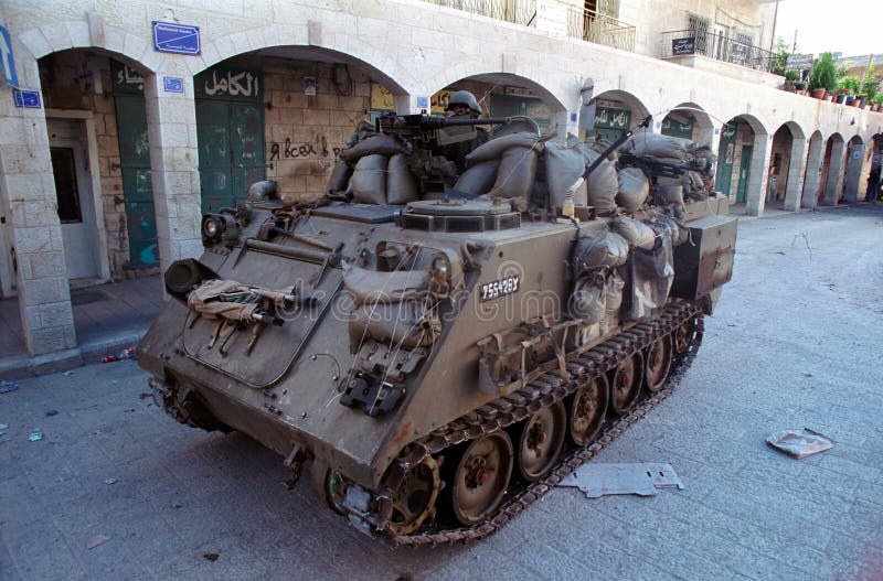 Israeli Tank editorial image. Image of bank, street, palestine - 13488735