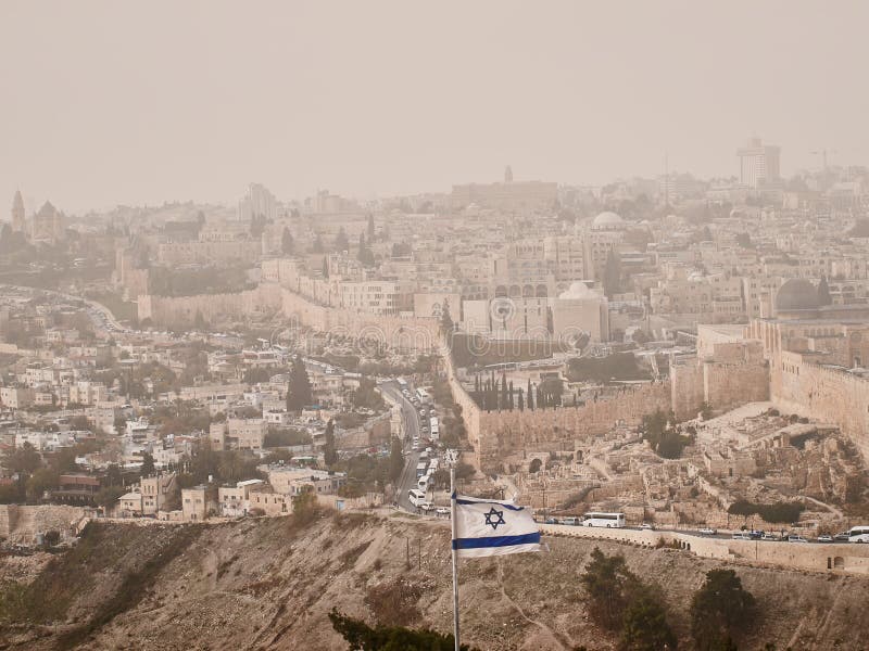 Issue of Air Pollution in Jerusalem, ISRAEL Stock Photo - Image of ...