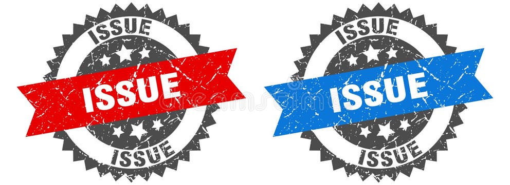 Issue Band Sign. Issue Grunge Stamp Set Stock Vector - Illustration of ...