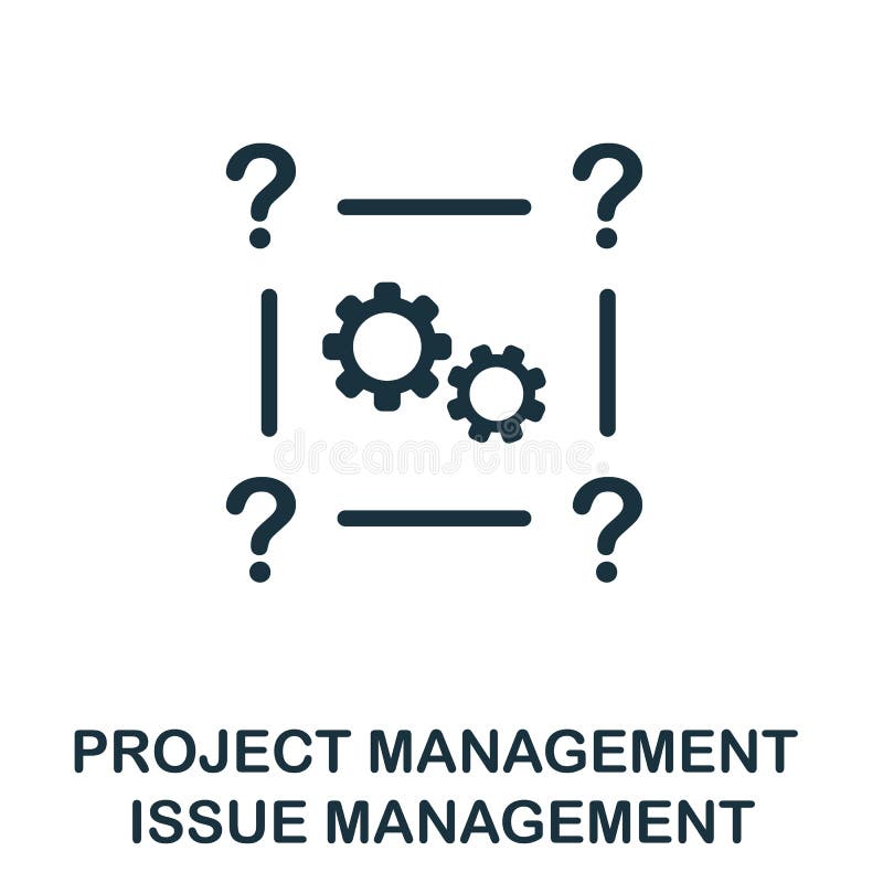 Issue Management Icon. Monochrome Sign from Project Management ...