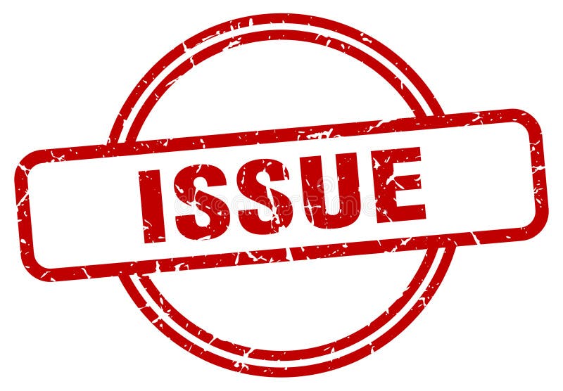 Issue Stamp. Issue Round Vintage Grunge Label Stock Vector ...