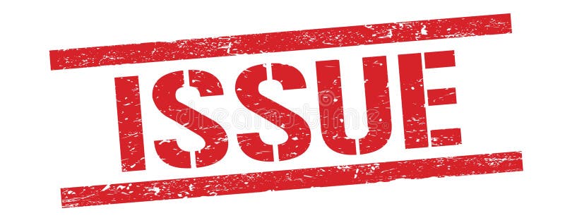 ISSUE Text on Red Vintage Lines Stamp Stock Illustration - Illustration ...