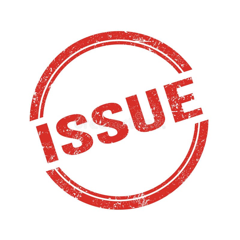 KEY ISSUE Text on Red Green Ribbon Stamp Stock Illustration ...