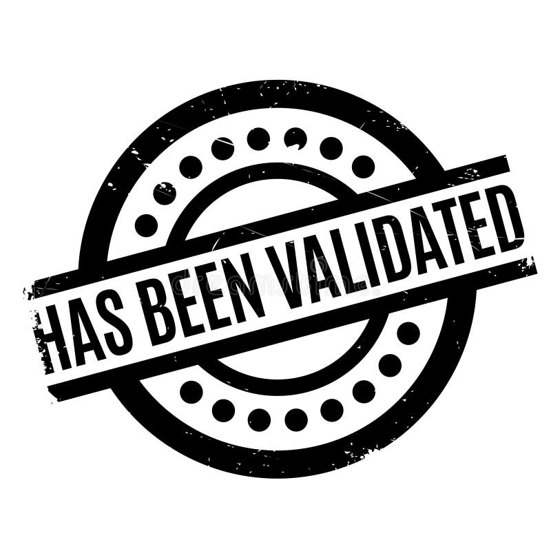 Ist Validierter Stempel Gewesen Stock Abbildung - Illustration von ...