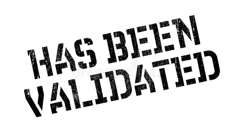 Ist Validierter Stempel Gewesen Stock Abbildung - Illustration von ...
