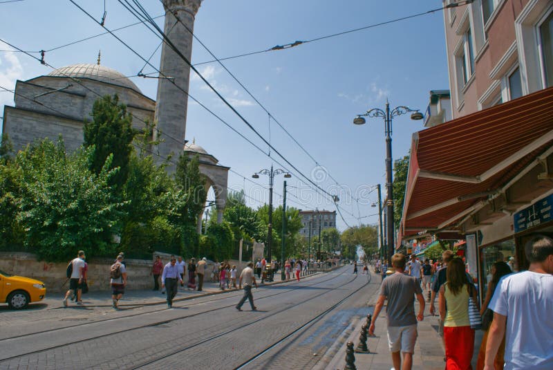 Istambul street view editorial image. Image of hagia - 37715445