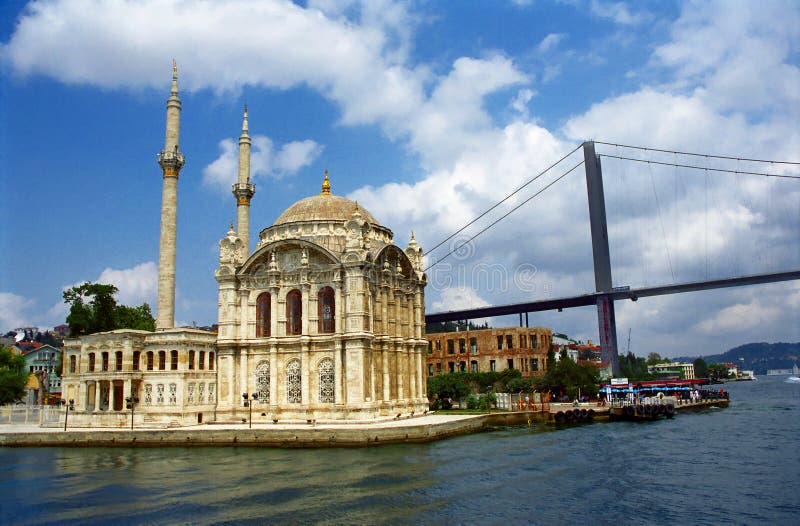 Istanbul stock photo. Image of mosque, water, bridge, bosphor - 1006562