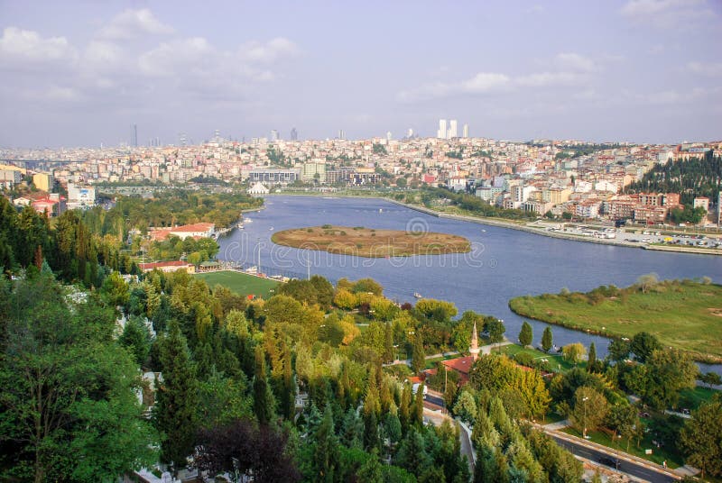 Istanbul aerial view editorial stock image. Image of rooftop - 83802149