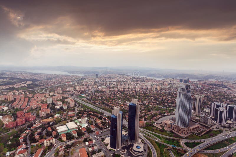 Istanbul aerial view stock photo. Image of asia, cityscape - 86159792