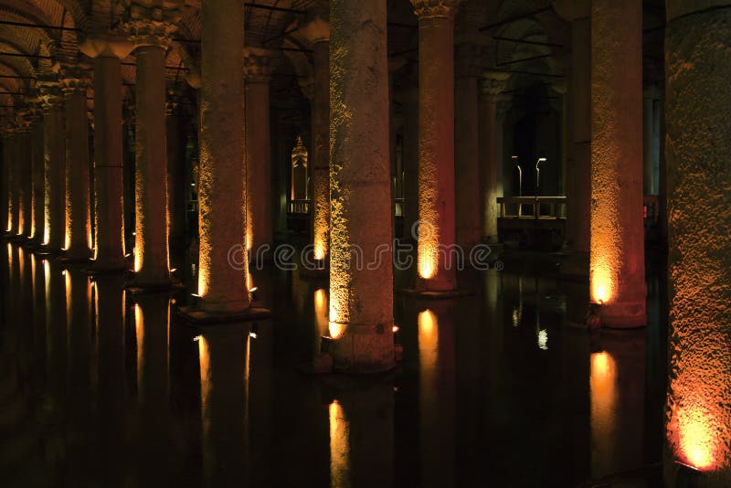 Istanbul basilica cistern stock photo. Image of arch - 31470378