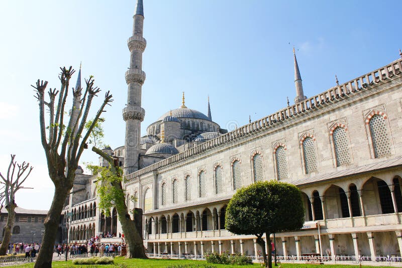 Turkish Mosk stock photo. Image of bush, dome, spires, turkey - 117936