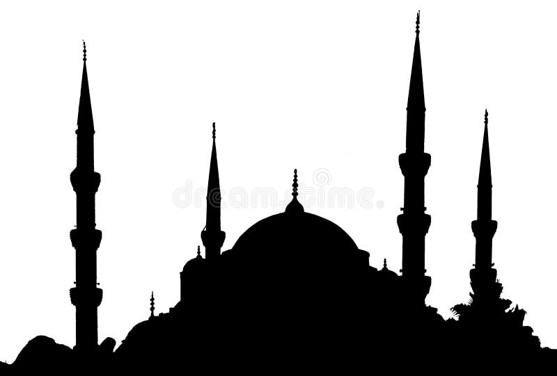 Blue Mosque, Istanbul Illustration Stock Vector - Illustration of ...