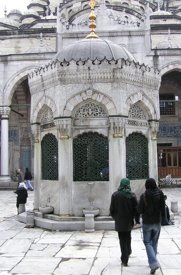 Istanbul - Blue Mosque Entrance Stock Image - Image of turkey, bosporus ...