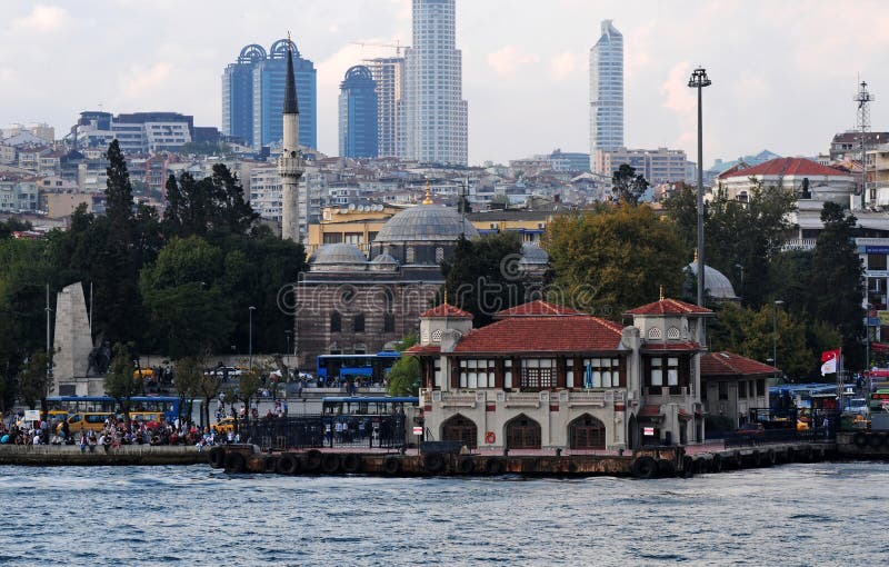 Istanbul Bosphorus editorial stock image. Image of town - 273068539