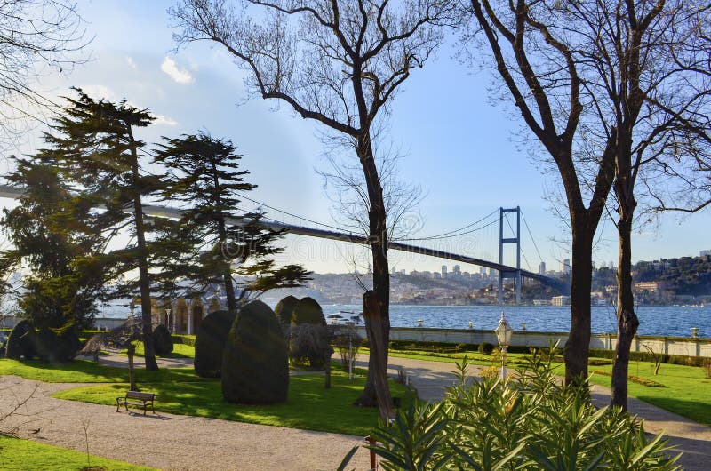 Istanbul Bosphorus in Spring Stock Image - Image of drawbridge ...