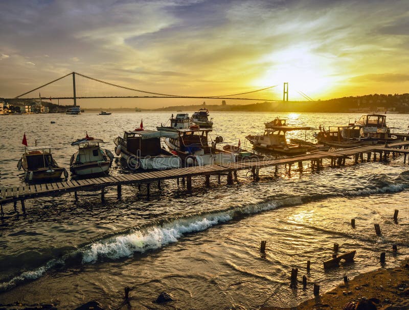 Sunset istanbul stock image. Image of byzantine, europe - 81496639
