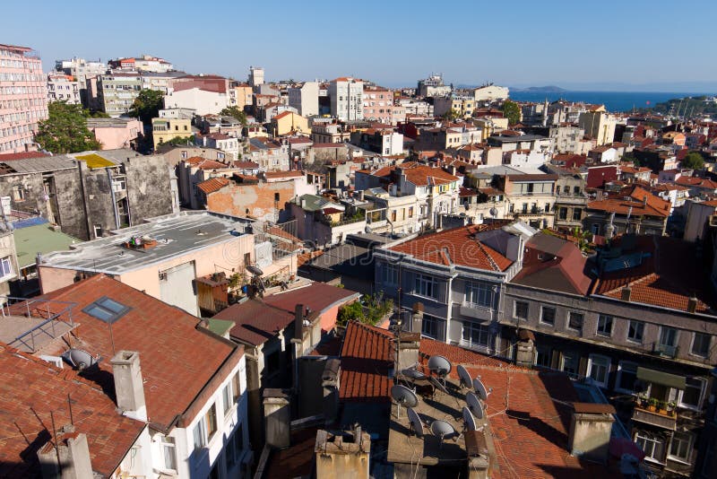 Cihangir Istanbul City Life Night Urban Street Stock Image - Image of ...