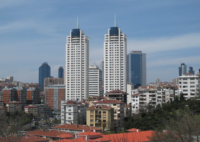 Istanbul city skyline stock image. Image of facade, modern - 19264437