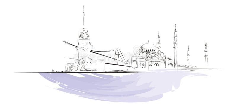 Istanbul stock vector. Illustration of - 56941014