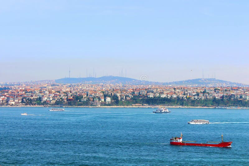 Istanbul Coast, Asian side stock image. Image of canal - 32717155