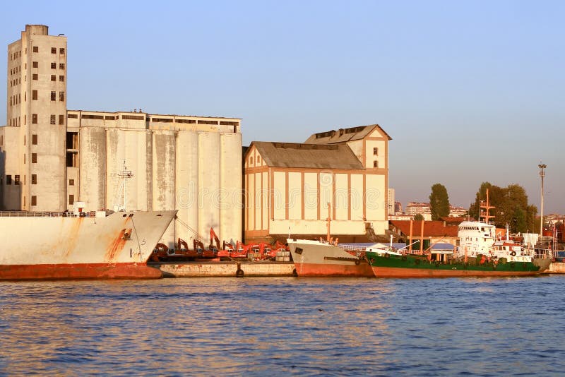 Istanbul Docks stock photo. Image of logistics, grain - 27561006