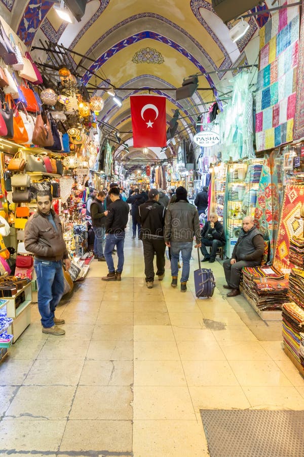 The Istanbul Grand Bazaar editorial photography. Image of multicolored ...
