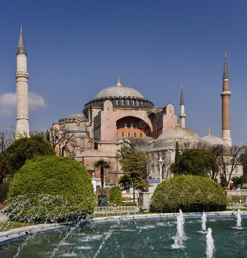 Istanbul - Hagia Sophia Moschee Stockbild - Bild von zieleinheit ...