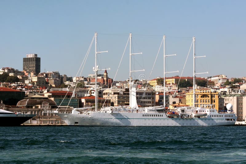 Istanbul harbor stock image. Image of travel, rope, schooner - 6966249