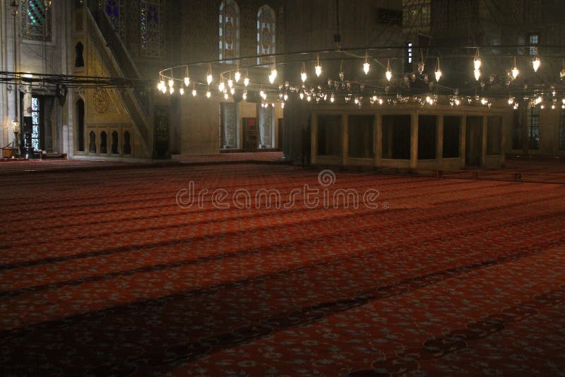 Istanbul - Inside Blue Mosque Stock Photo - Image of turkey, travel ...