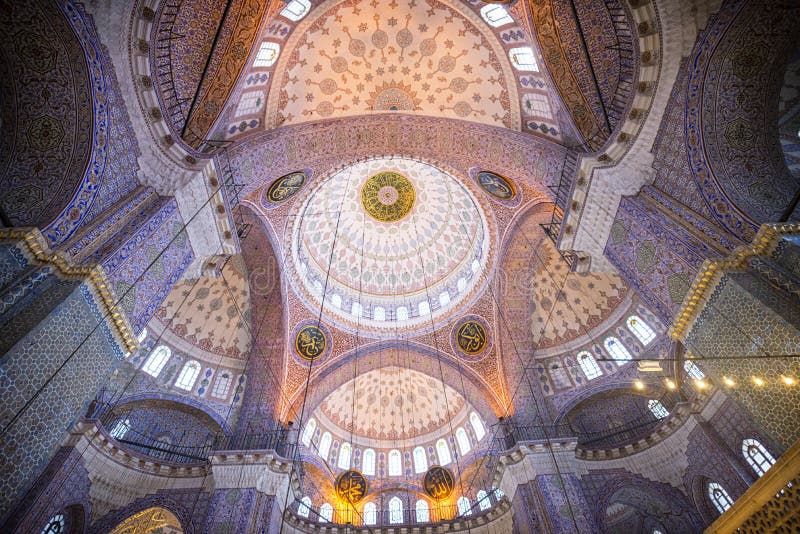 Istanbul inside a mosque stock image. Image of mosque - 41913279