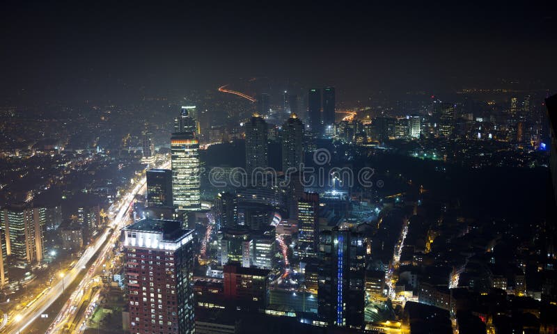 Istanbul at night stock photo. Image of waterfront, nighttime - 22278978