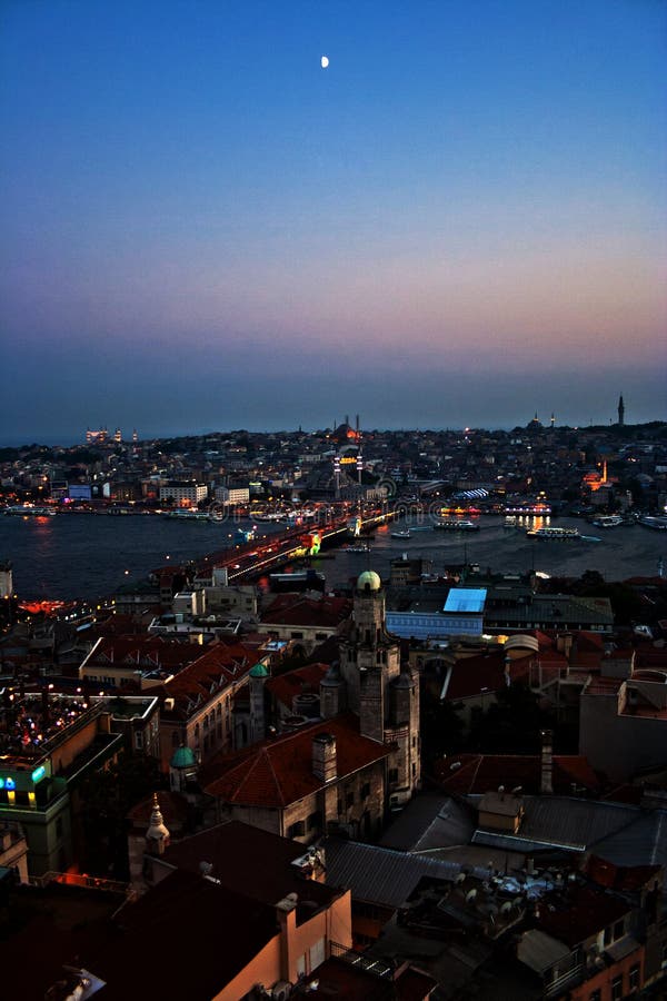 Istanbul at night stock image. Image of istanbul, architecture - 22812997