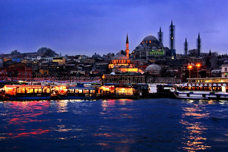 An Istanbul night stock image. Image of istanbul, monument - 8667769