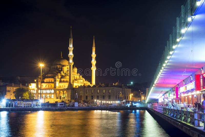 Istanbul by night stock image. Image of tourism, night - 42189131