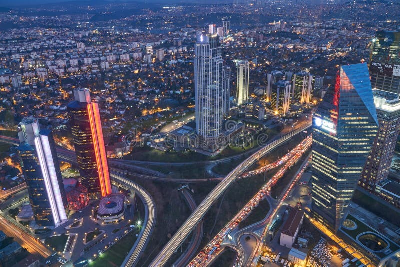 Istanbul at Night editorial photography. Image of travel - 92714607