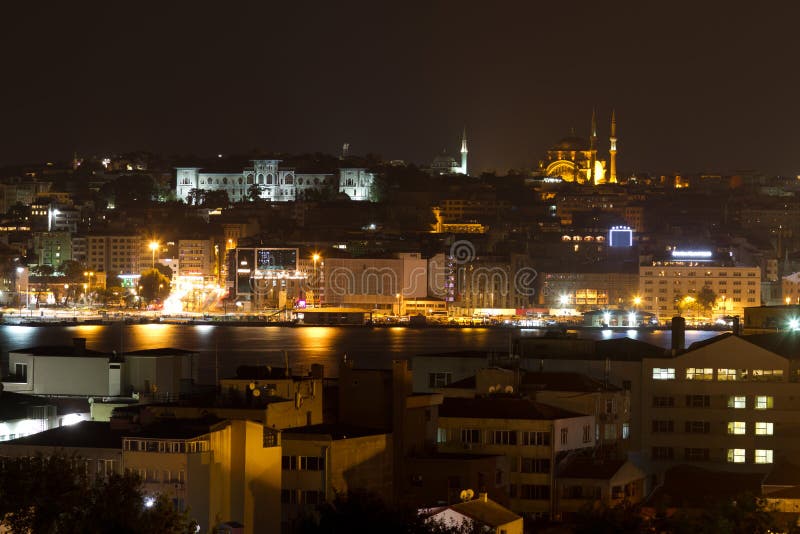 Istanbul stock photo. Image of istanbul, night, turkish - 33486504
