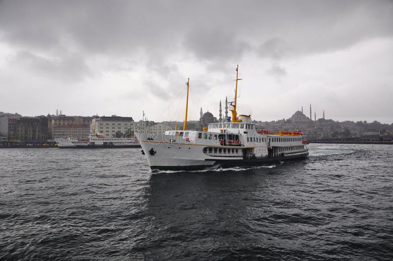 Istanbul passenger ferries stock image. Image of city - 310137939