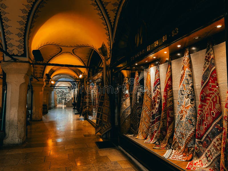 Istanbul Grand Bazaar Turkish Carpets Editorial Photography - Image of ...