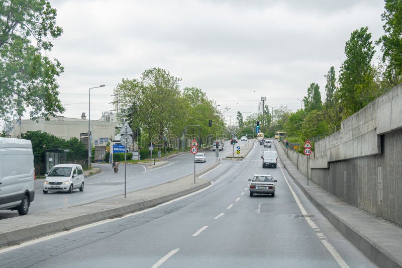 Istanbul Roads and Traffic and Landmark Editorial Image - Image of ...