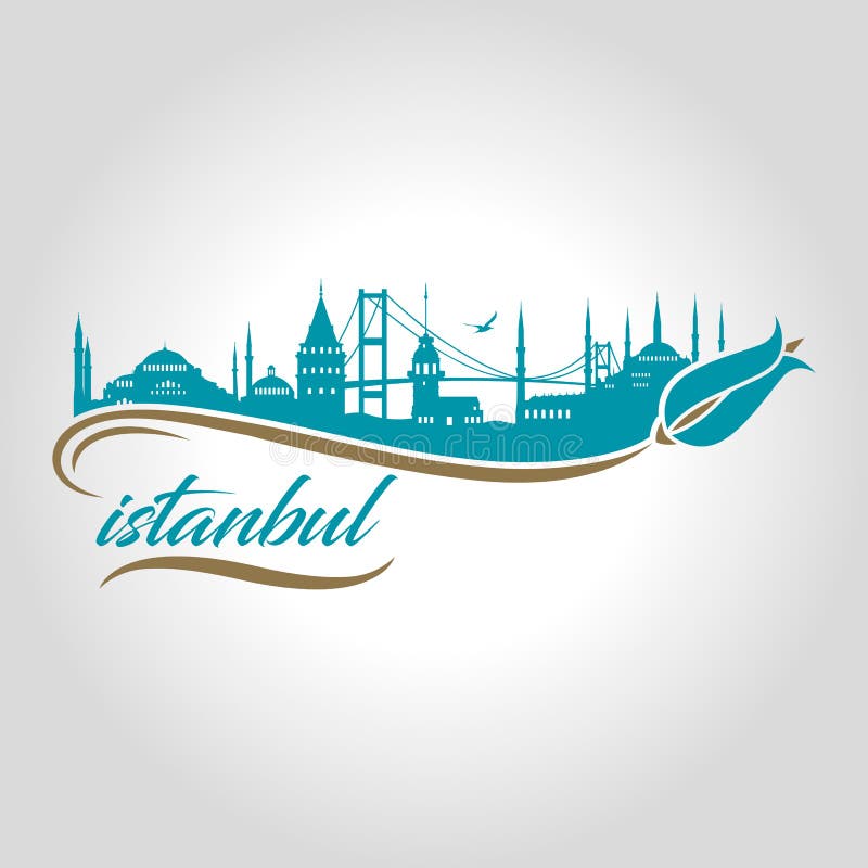 Istanbul Logo, Icon and Symbol Vector Illustration Stock Vector ...