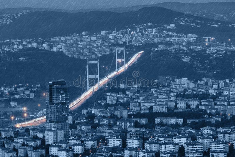 Istanbul skyline stock image. Image of roof, turkey, aerial - 64405647