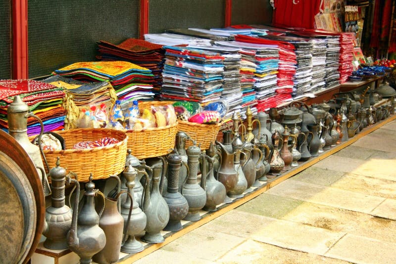 Istanbul street market stock image. Image of travel, table - 18812135