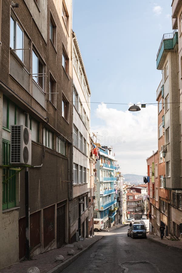Istanbul street editorial stock photo. Image of street - 185506573