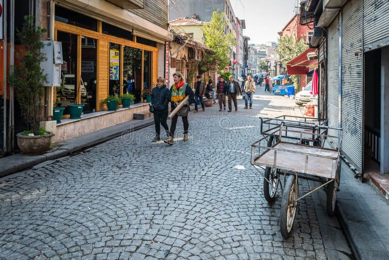Istanbul streets in Turkey editorial photography. Image of exterior ...