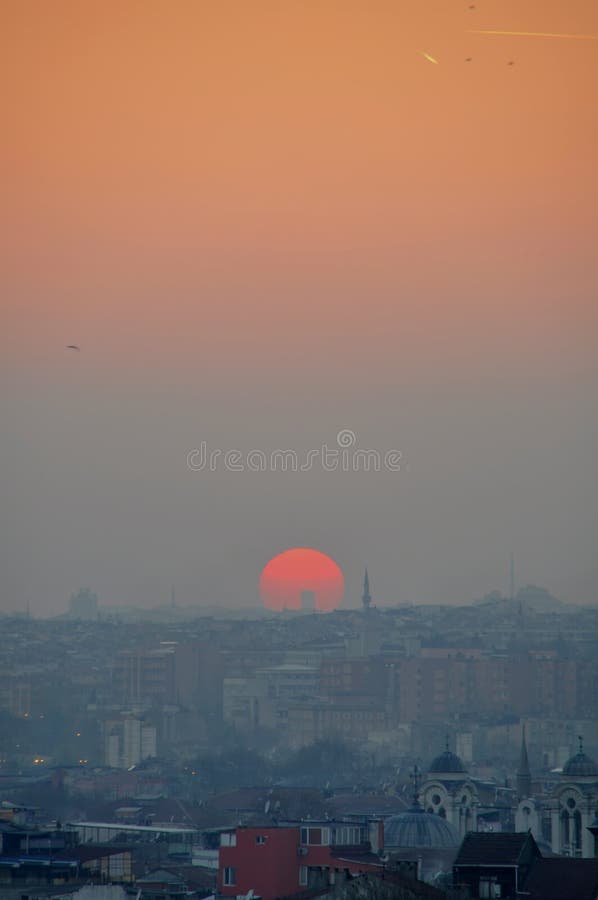 Istanbul sunset stock photo. Image of detail, historic - 39512426