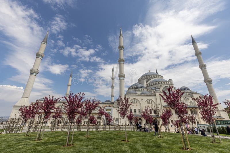 Istanbul, Turkey April 21, 2023 Istanbul Camlica Mosque Camlica Hill ...