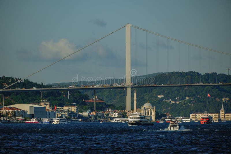 Bosphorus Bridge in Istanbul, Turkey Editorial Photo - Image of coast ...