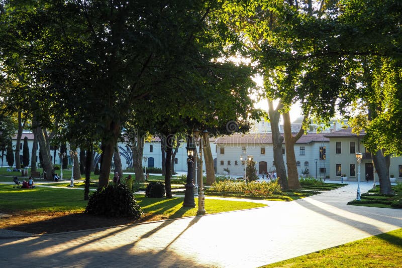 ISTANBUL, TURKEY - AUGUST 21, 2018: View of Park Gulhane Editorial ...
