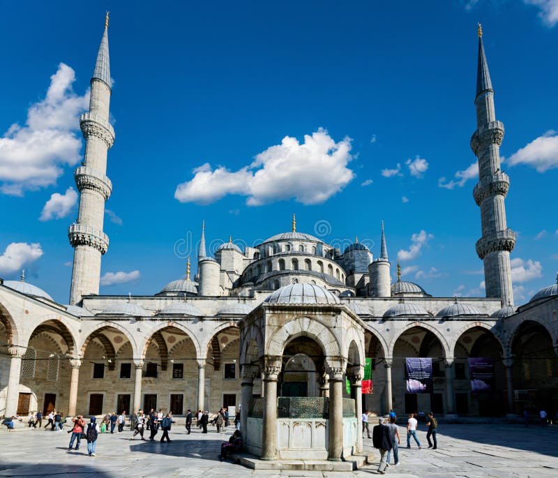 Istanbul Turkey. the Blue Mosque Editorial Stock Image - Image of city ...