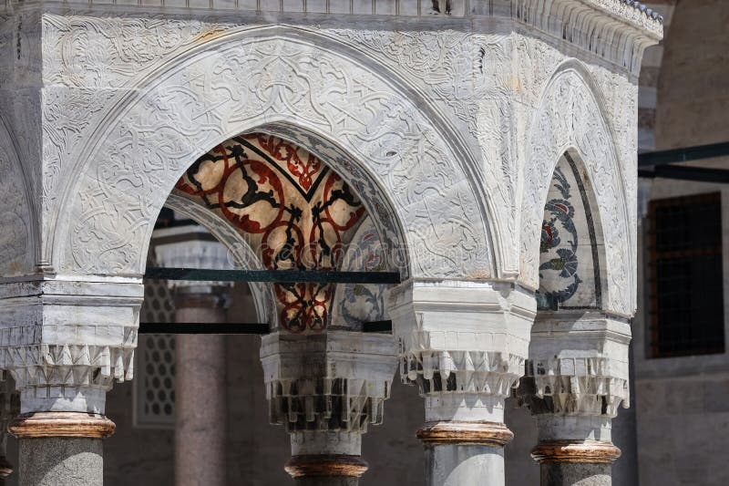 02-08-2023 Istanbul-Turkey: Blue Mosque in Sultanahmet Square in ...